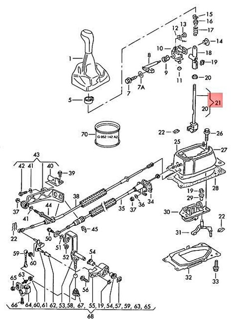 neuer originaler VW Schalthebel 6n0 711 112 B online kaufen | eBay