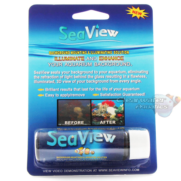 SEAVIEW BACKGROUND MOUNTING ILLUMINATING SOLUTION AQUARIUM FISH TANK ...