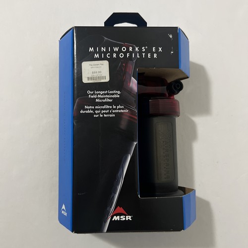 NEW MSR Miniworks EX Micro Filter Travel Portable Hiking Water Filter ...