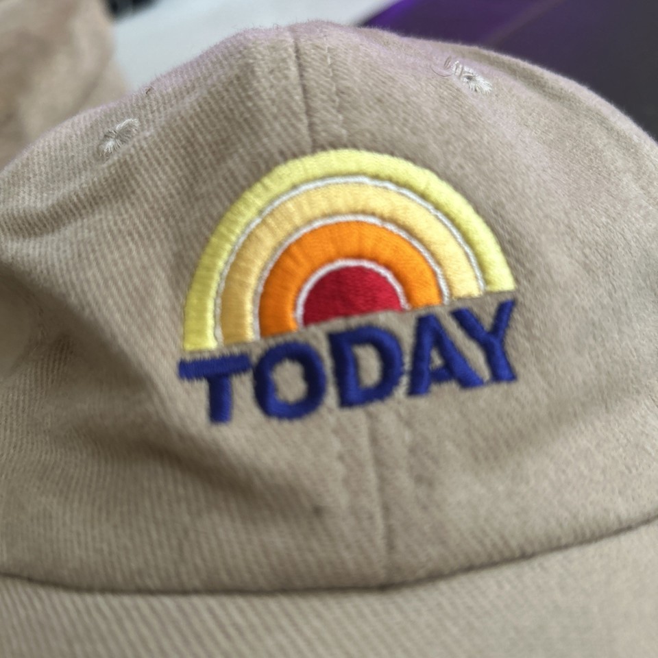 New Vintage Today Show NBC Morning Tan Ball Cap Hat Television TV ...