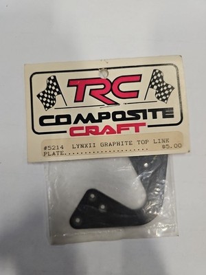 Trc Composite Craft Vintage Rc Lynx 2 Graphite Top Link Plate | eBay