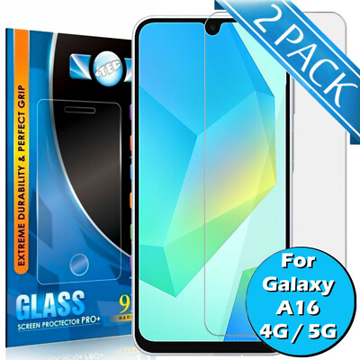 2 Pack Gorilla Tempered Glass Screen Protector for Samsung Galaxy A16 ...