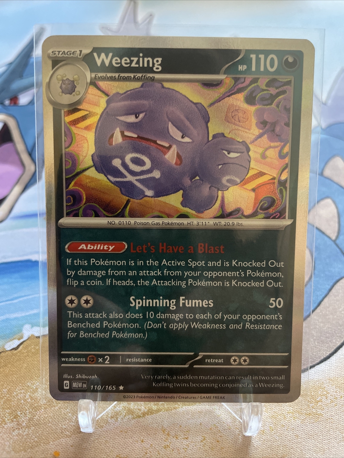 Pokémon TCG Weezing Scarlet & Violet - 151 110/165 Holo Holo Rare | eBay