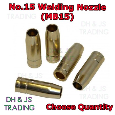 MB15 Conical MIG Welding Nozzle / Shroud - Push fit Welding Gas Nozzles ...