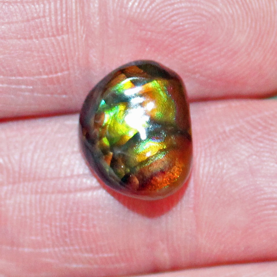 Fire Agate Gem AAA Quality from Slaughter Mountain Arizona 7.28 ct. | eBay