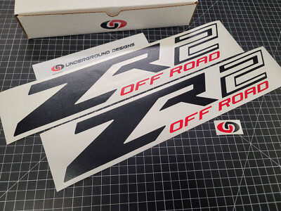 ZR2 Off Road Racing Decals Bedside Fender Stickers (2) 17" Colorado ...