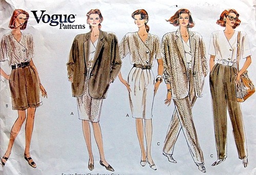 Vogue 2464 Misses Jacket Top Skirt Shorts Pants Pattern sz 14-18 UNCUT ...