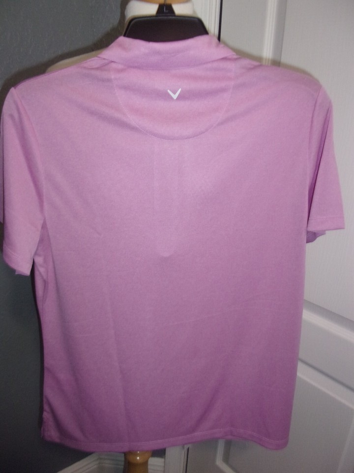Callaway Opti-Dri Woman's SS Pink Golf Shirt Size S | eBay