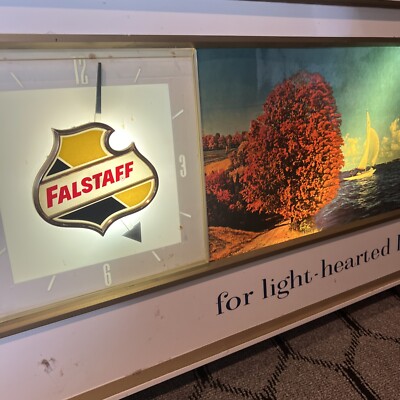 Falstaff Motion Beer Sign Lighted | eBay