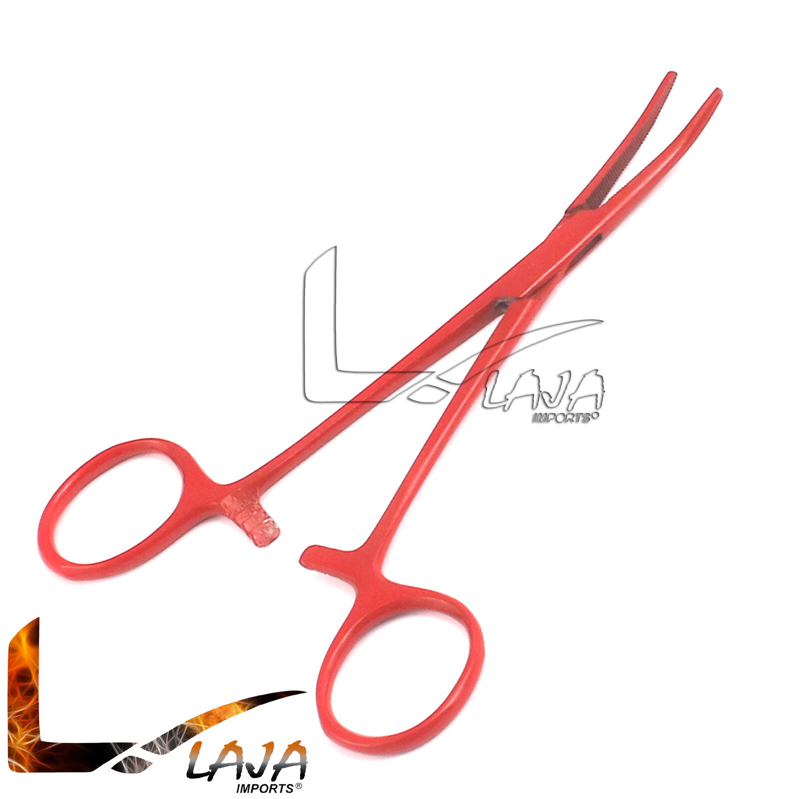 Crile Hemostat Forceps (Str + Cvd) 5.5" Red Color Surgical Instruments ...