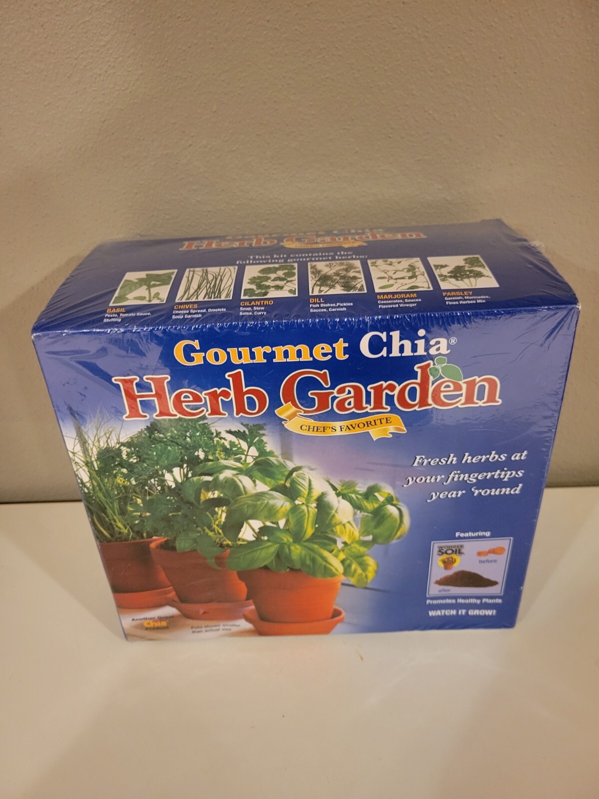 Joseph Enterprises New Sealed Gourmet Chia Herb Garden Basil Chives Dill Etc NIB | eBay