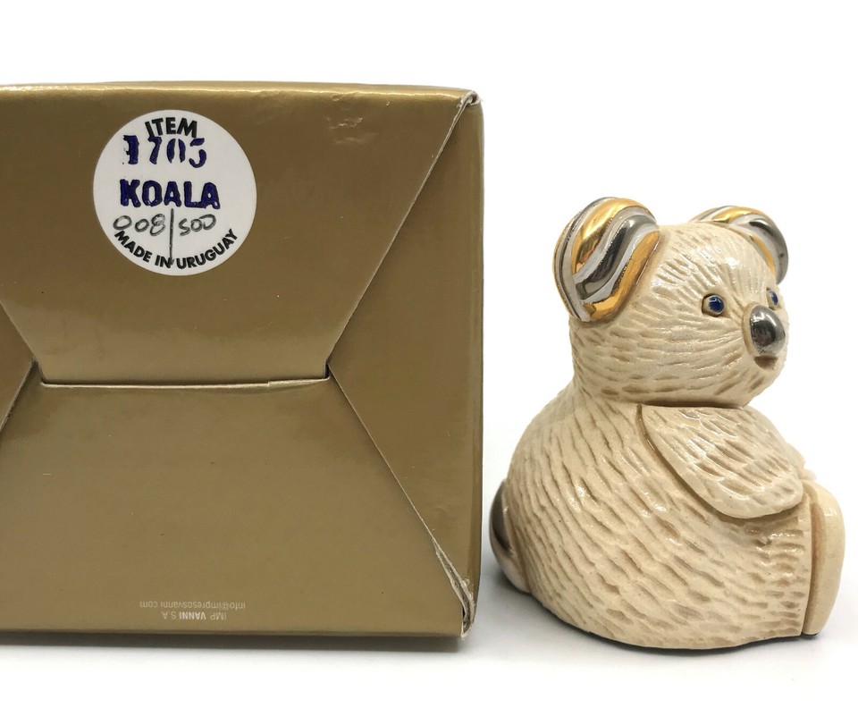 Rinconada Uruguay Koala Figurine Color Edition LE 500 White on White 2 ...
