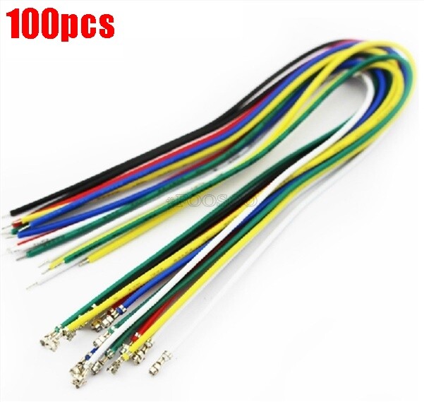 100Pcs Dupont Connector Pin/Wire 24Awg L=25CM Red lc | eBay