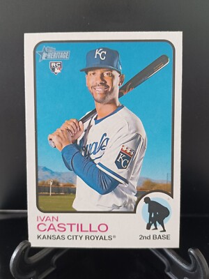 2022 Topps Heritage #660 Ivan Castillo Rookie Kansas City Royals FREE ...