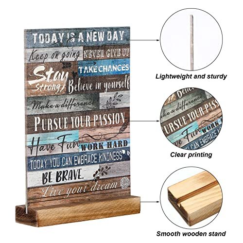 Desk Decor Presents Inspirational Encouragement Cheer Up Plaque ...