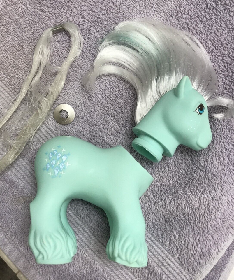 Vintage G1 My Little Pony ICE CRYSTAL MOUNTAIN BOY, BRUSH, Big Brother ...
