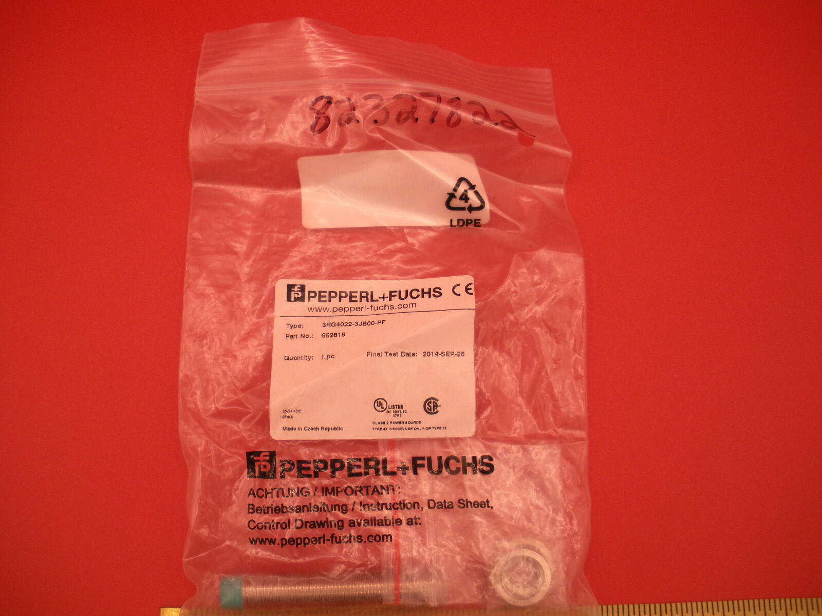 Pepperl Fuchs 3RG4022-3JB00-PF Proximity Sensor Switch 552818 Sn 4mm 2 ...