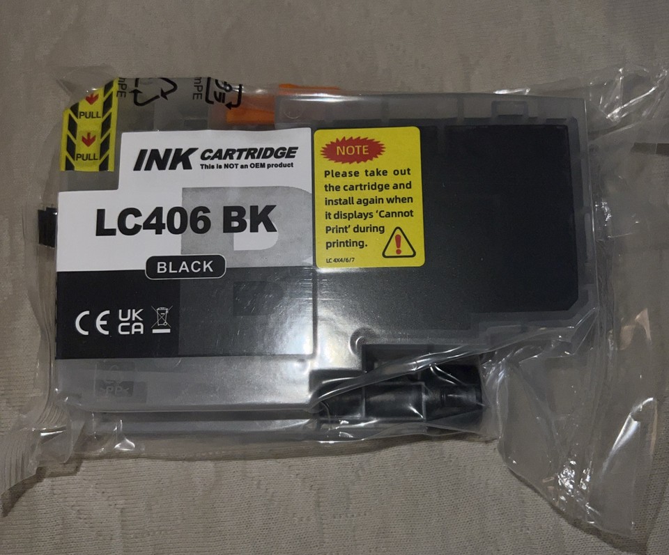 LC406BK Black Ink Cartridge Compatible for Brother MFC-J4335DW (1-Pack ...