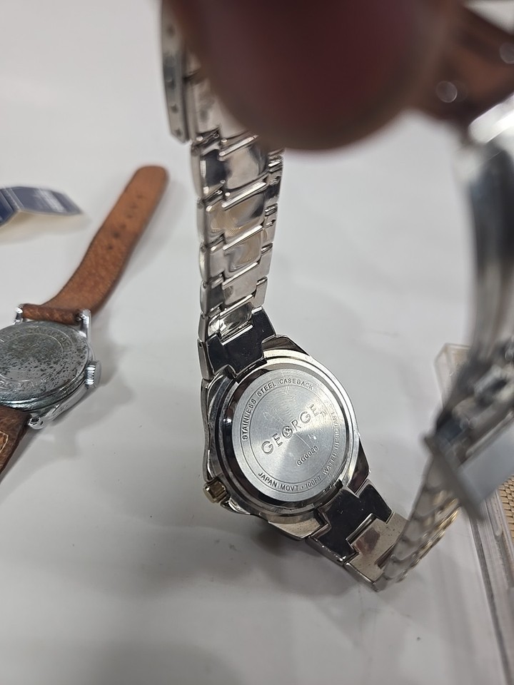 Vintage Men Watch Helbros George Pennant Rouan Swiss Stainless Steel ...