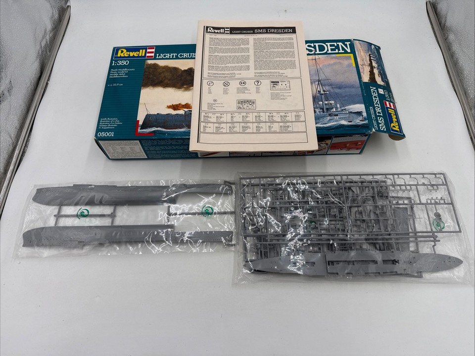 Revell 1/350 Scale SMS Dresden Light Cruiser OPEN BOX 4009803050010| eBay