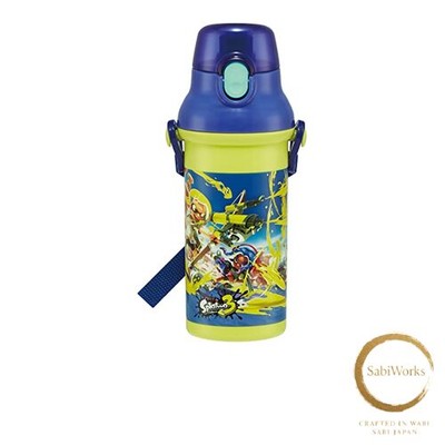 New Skater PSB5SANAG-A Water Bottle 16.9 fl oz (480 ml) Splatoon 3 Kids ...