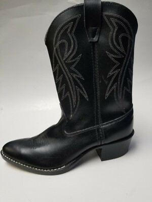 Westex Cowboy Western Boots Size 5D Black Made in USA | eBay