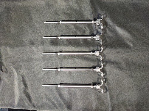 5 PCs Stainless Handrail Cable Tensioners 1/8 Inch turnbuckle swedge ...