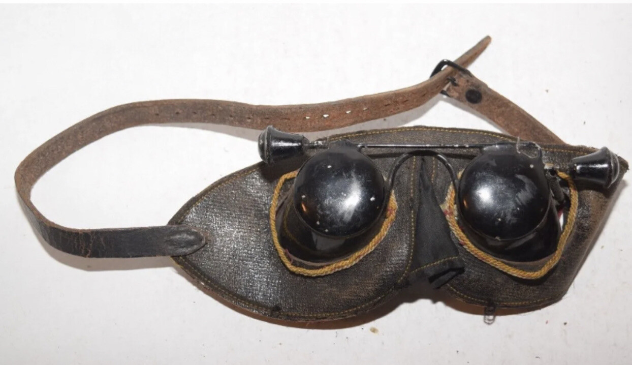 Antique IOOF Oddfellows Lodge Initiation Hoodwink Goggles Glasses ...