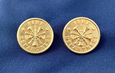 Two New Firefighter Fire Department Chief 5 Horns Uniform 7/8" Dia ...
