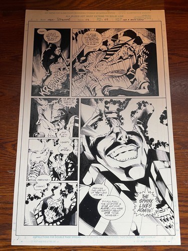 NOVA #3 original art STUNNING PART SPLASH TOMB KA STONE LIVING SPHINX ...