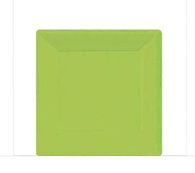 Kiwi Lime Green Small Square 7”Paper Plates (20ct) | eBay