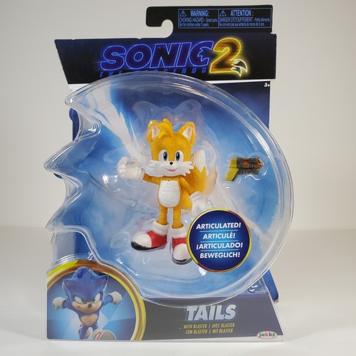 Sonic The Hedgehog 2 Tails With Blaster 4" Articulated Action Figure ...
