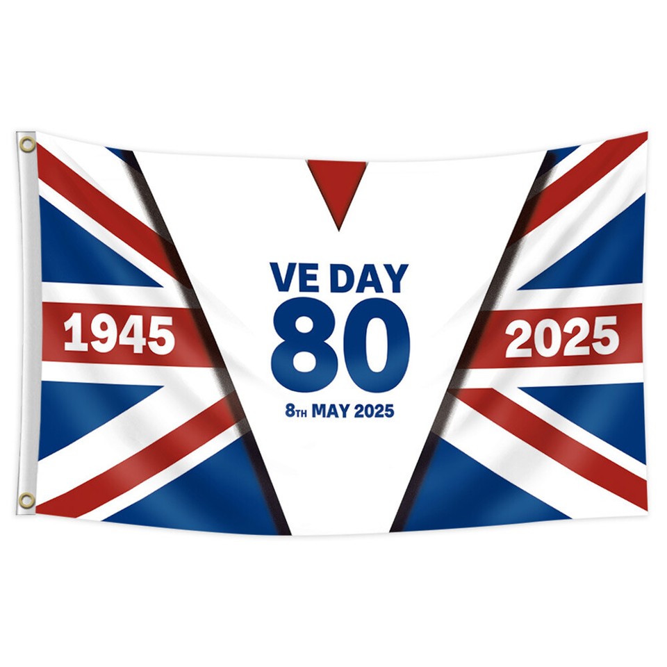 VE Day Flag with Brass Grommets Victory Day Commemorative Flag ...