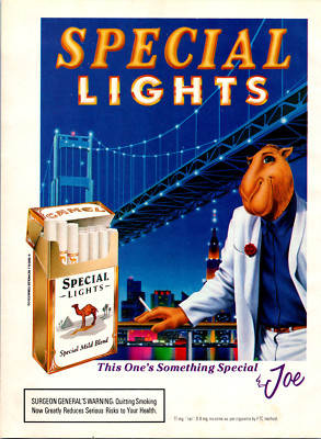 1993 Camel Special Lights Joe Camel Vintage Print Ad - Ephemera Full ...