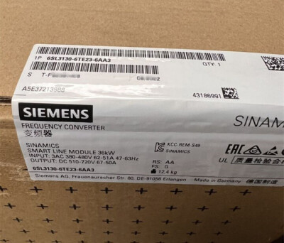 6SL3130-6TE23-6AA3 SIEMENS SINAMICS S120 SMART LINE MODULE 6SL3130 ...