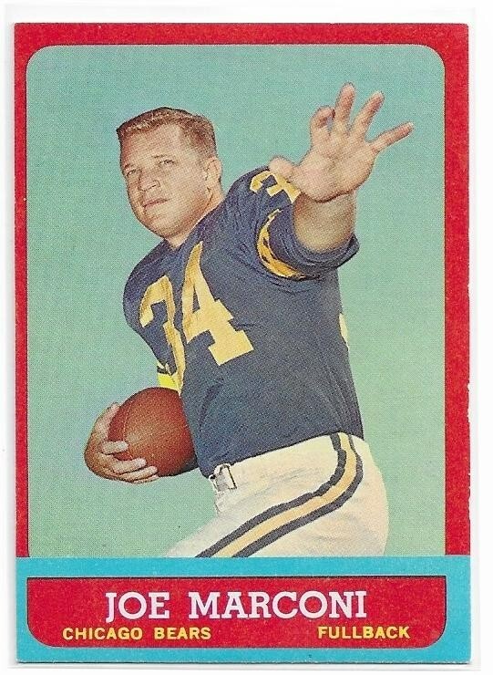 JOE MARCONI 1963 Topps Football card #66 Chicago Bears EX | eBay