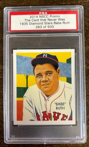 Babe Ruth PSA 2014 NSCC Promo /500 1935 Diamond Stars Card That Never ...