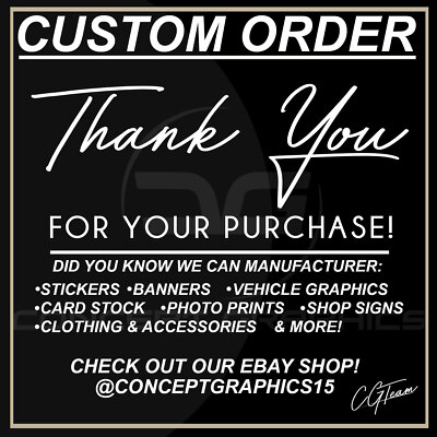 Custom Order | eBay UK