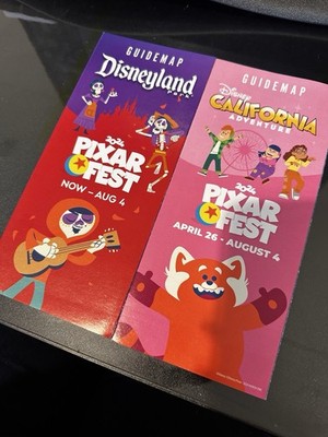 *LAST BATCH* Disneyland Resort & DCA Pixar Fest Guide Map 2024 COCO/BIG ...