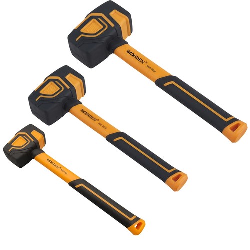 Rubber Mallet Set, 3-Pack 10 oz 20 oz and 36 oz, With Hook, Solid Head ...