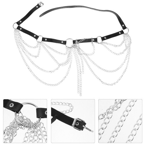 Body Chain Jewelry for Women Multi-layer Rhinestone Waist Ladies ...