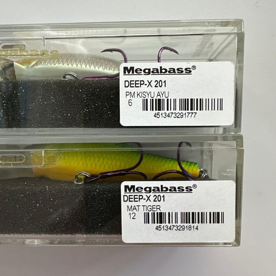 DEEP-X201 Bass Lure Suspended Tune Color Set Matt Tiger Ayu New | eBay