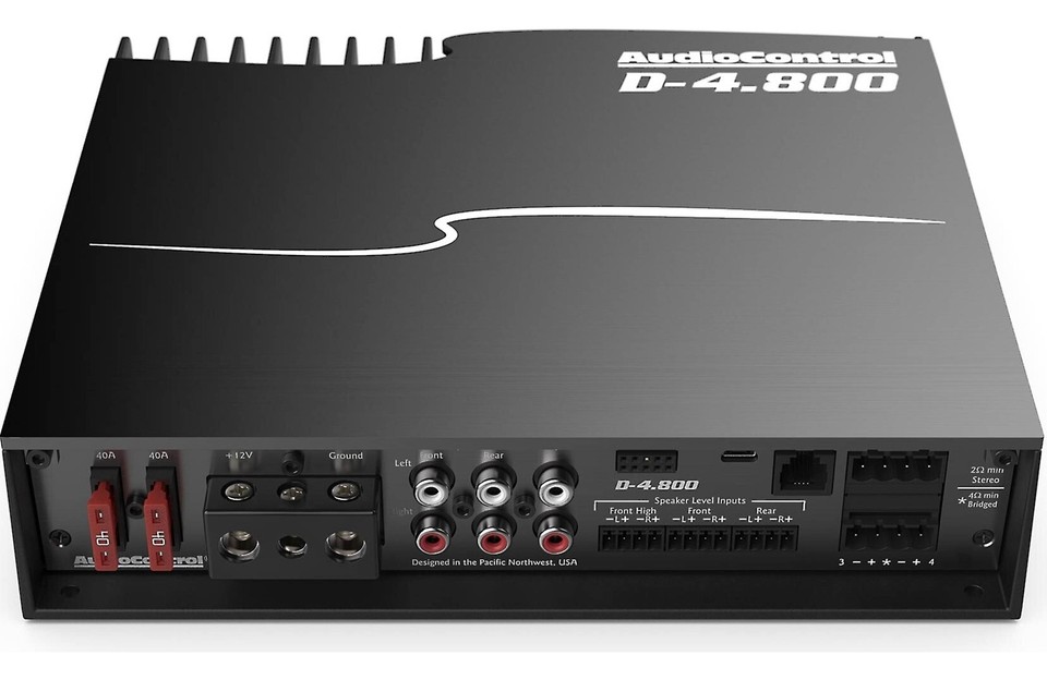 AUDIOCONTROL D-4.800 4 CHANNEL CAR AMPLIFIER DSP MATRIX DIGITAL SOUND ...