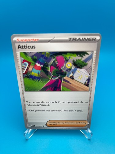 Pokemon TCG - Paldean Fates - Atticus - 077/091 - Regular Uncommon | eBay