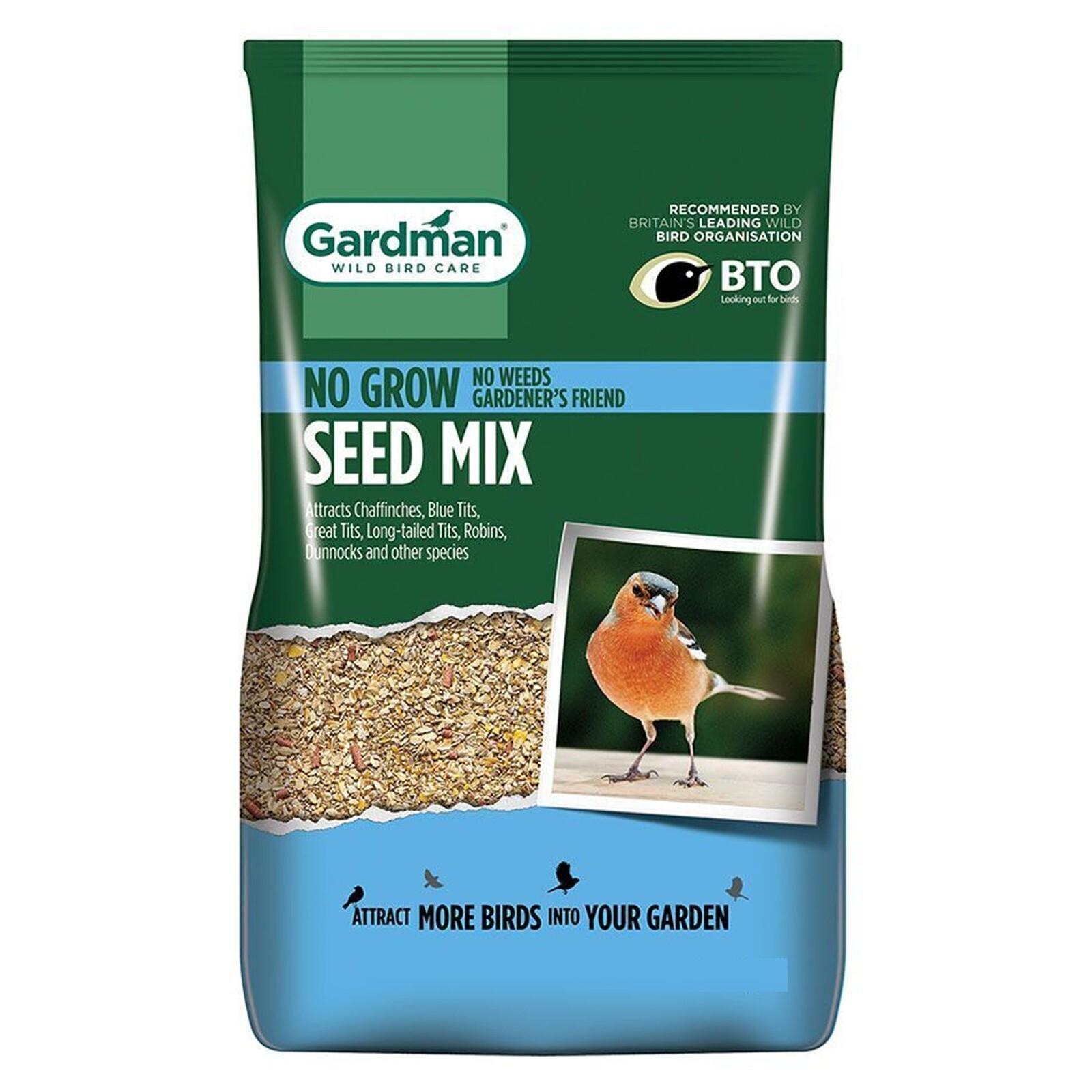 GARDMAN PECKISH COMPLETE BIRD SEED MIX FOOD SEEDS WILD BIRDS FEED 1KG ...