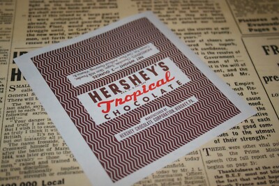 WW2 US Hershey tropical chocolate bar wrapper ( 3 Pack ) | eBay