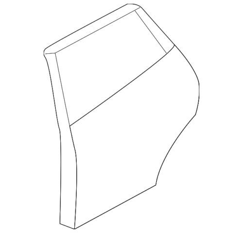 Genuine Nissan 2011-2015 Rogue Select Rear Door Shell Assembly Right ...