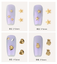 20pcs 3D Gold Nail Art Metal Ocean Sea Shell Starfish Clams Studs ...