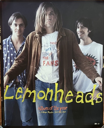 Lemonheads Poster Original 90s Vintage 1993 Album of the Year Evan ...