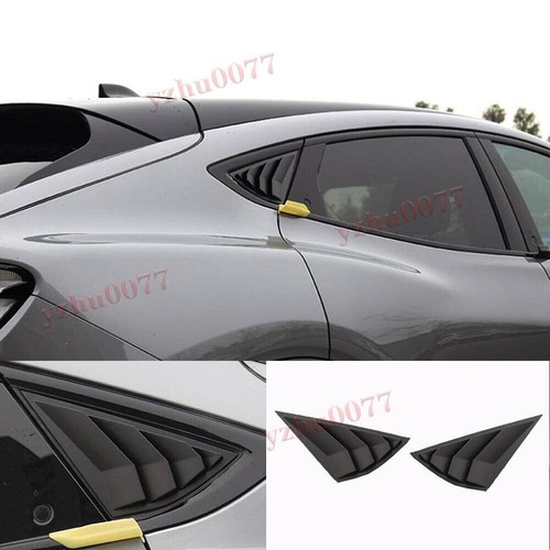 For Ford Mustang 2021-2023 Mach-E Matte Black Rear Side Window Scoop ...